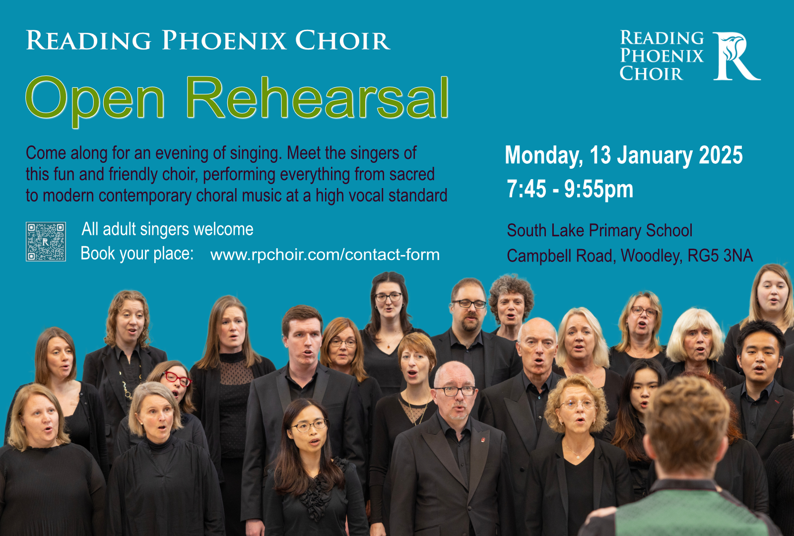 Reading Phoenix Choir - 13/01/2025 7:45pm - Open Rehearsal January 2025